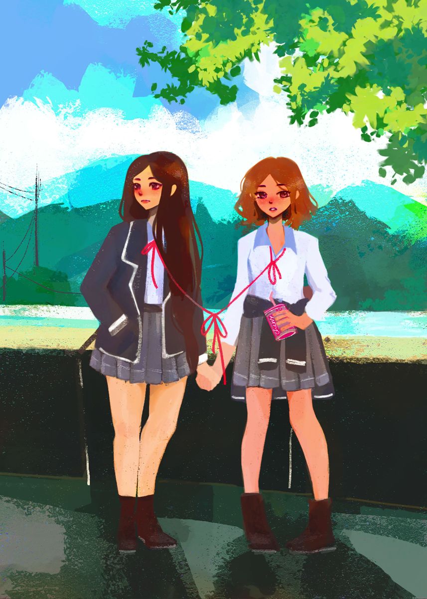 'Fated' Poster, picture, metal print, paint by Aria | Displate