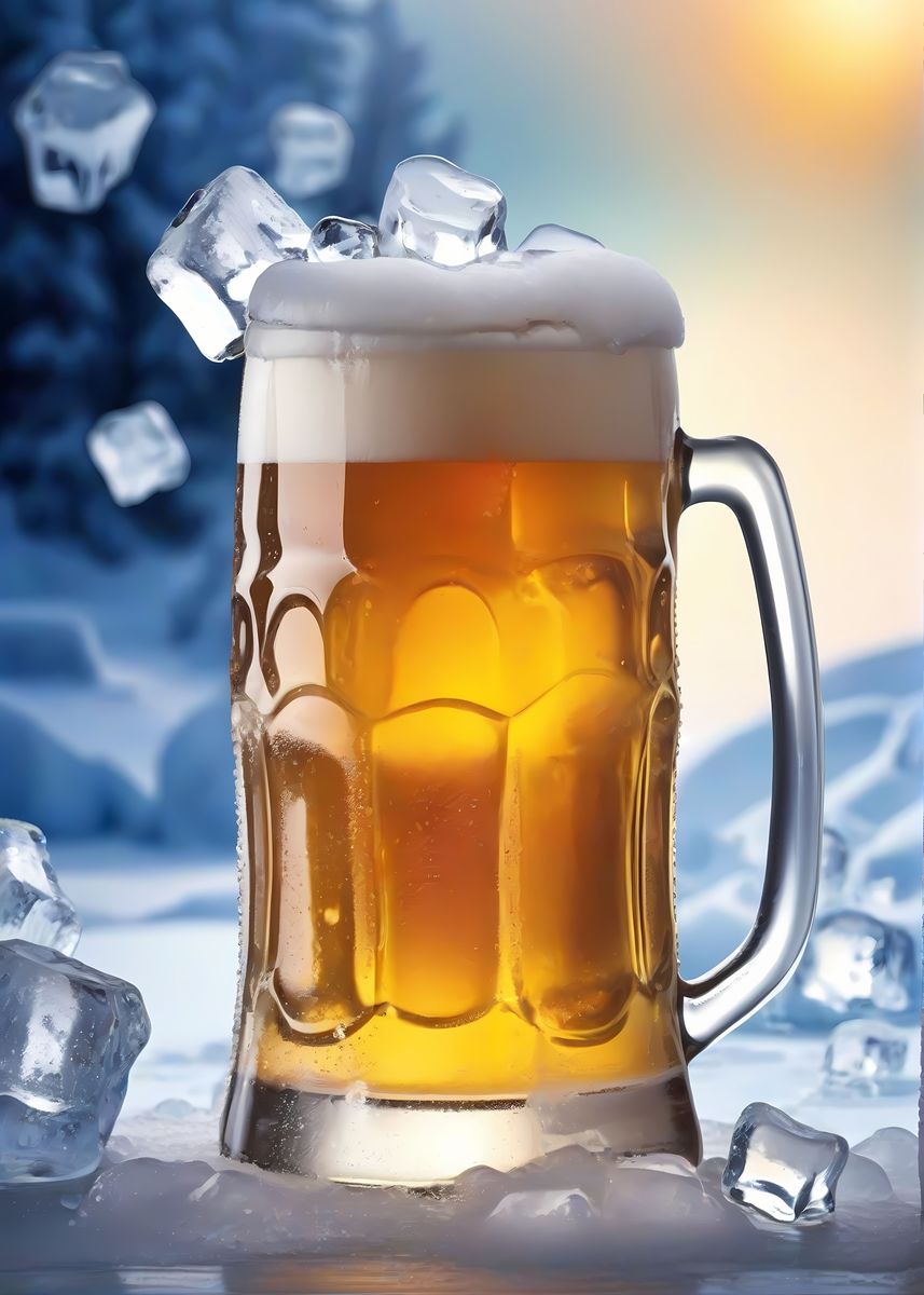 'Ice Beer' Poster, picture, metal print, paint by Namikaze Posters ...
