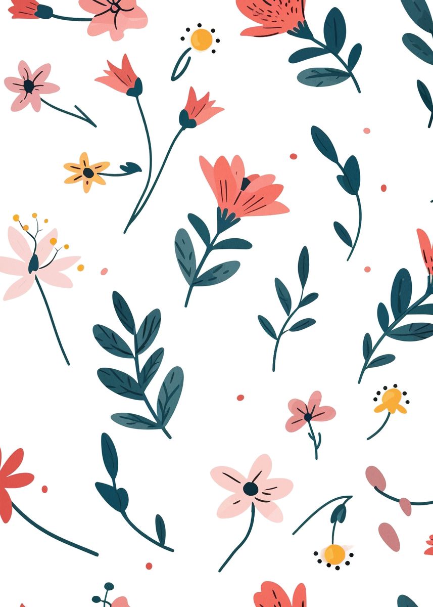 'Pattern Flower Color' Poster, picture, metal print, paint by Sheldon ...