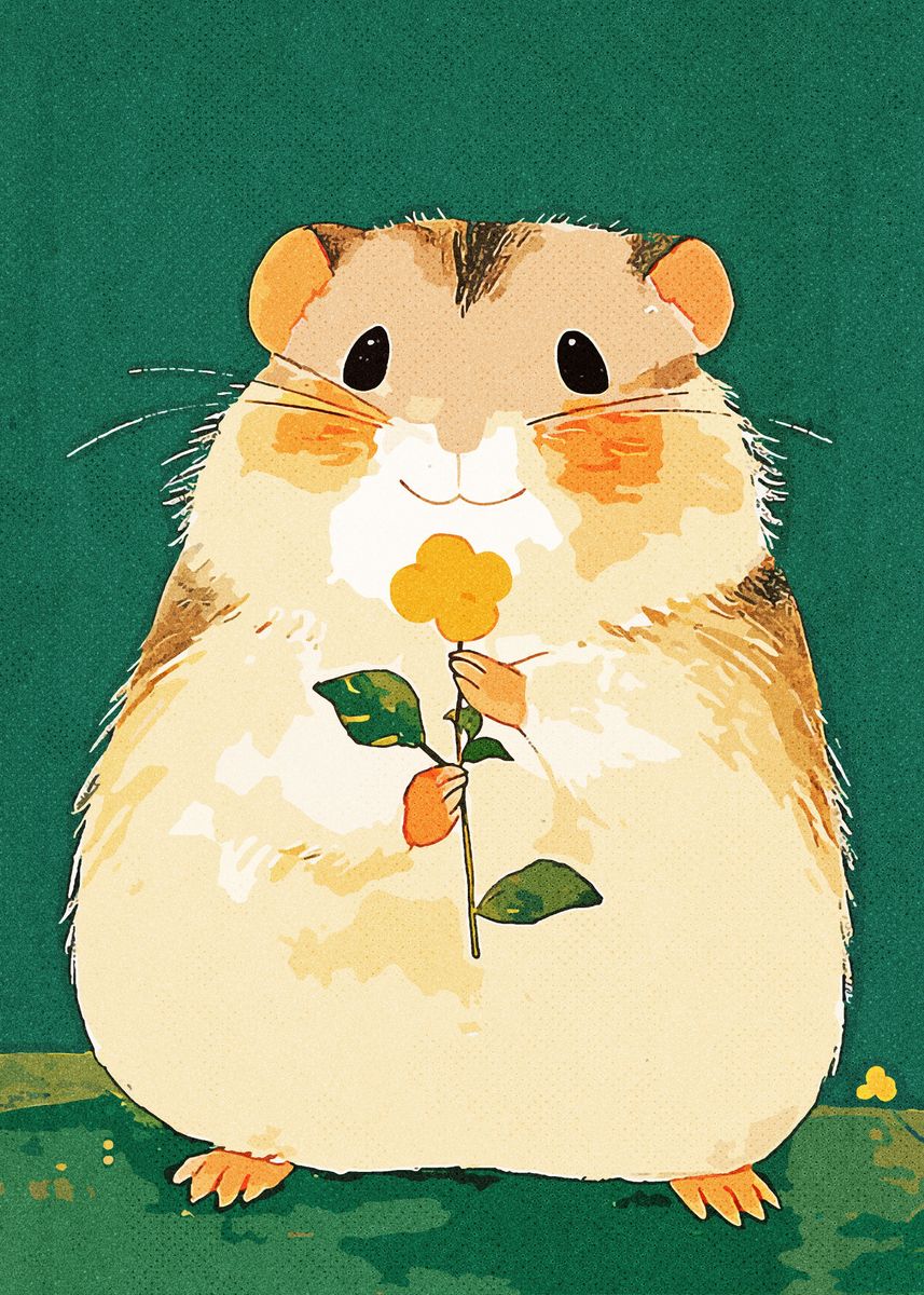 'Cute Mouse' Poster, picture, metal print, paint by Fanth | Displate