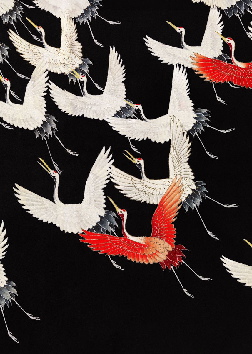 'Furisode with a Myriad ' Poster, picture, metal print, paint by ...