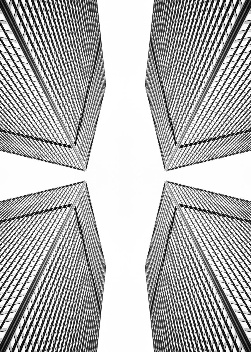 'Criss Cross Symmetry 4' Poster, picture, metal print, paint by Mirror ...