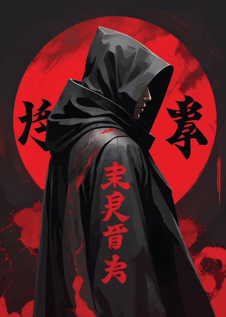 'Itachi Red Moon ' Poster, picture, metal print, paint by zuhaib hashim ...