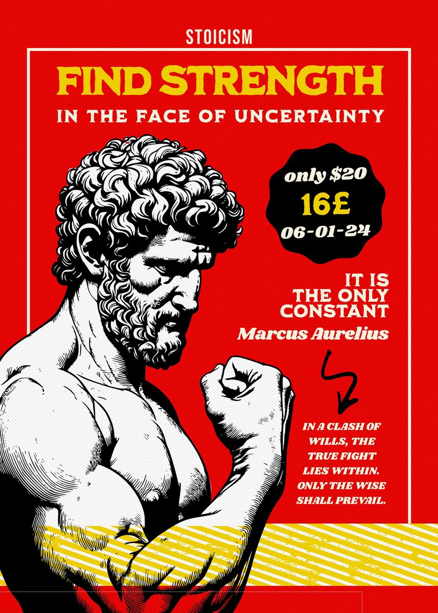 'Marcus Aurelius Comic Book' Poster, picture, metal print, paint by ...