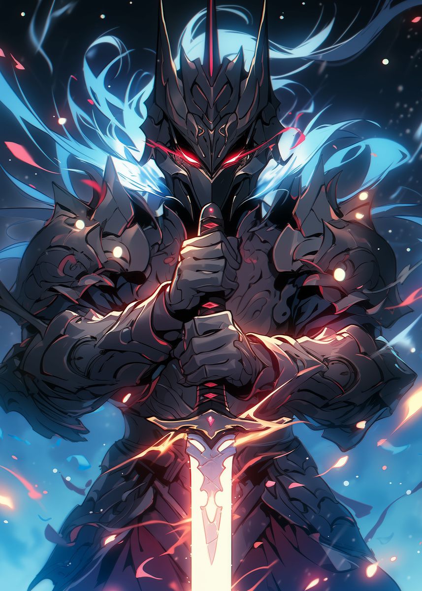 'Anime Japanese Samurai art' Poster, picture, metal print, paint by ...