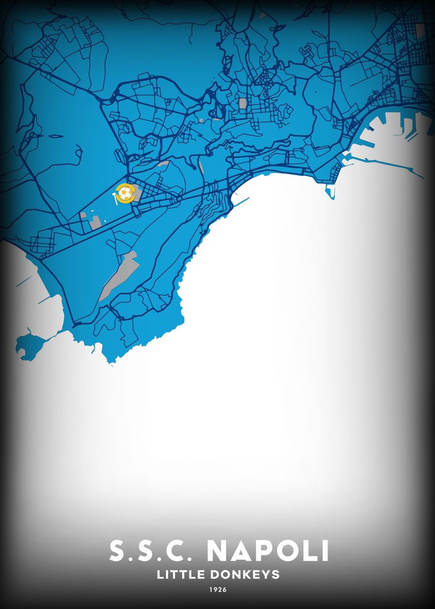 'Ssc Napoli 1926 Little ' Poster, picture, metal print, paint by Kaye ...