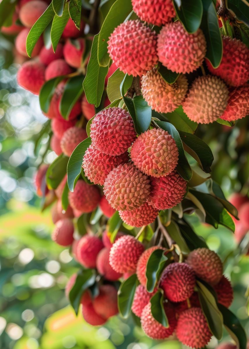 'Lychee Tree' Poster, picture, metal print, paint by Jan | Displate