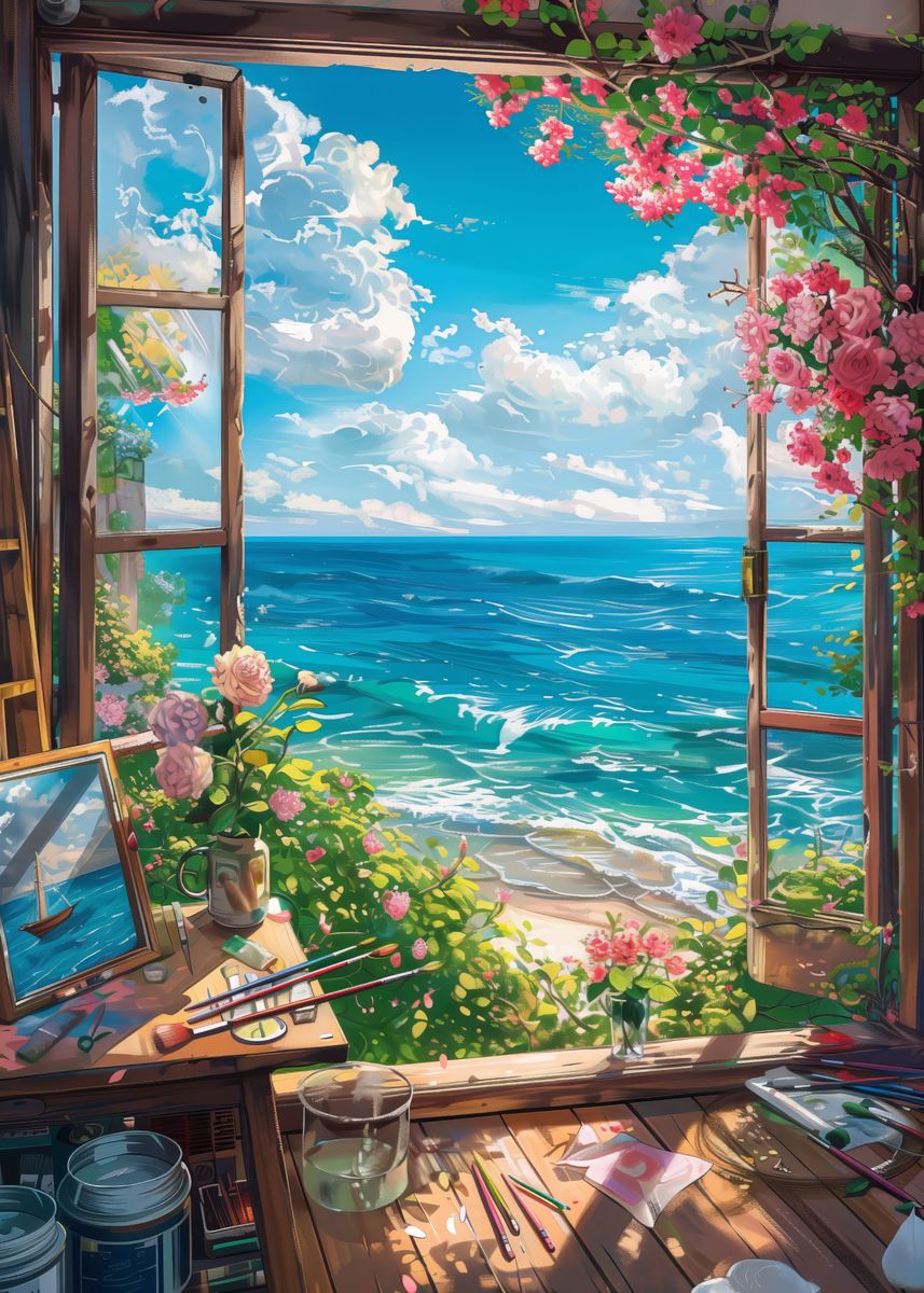 'An Artists Painting Spot' Poster, picture, metal print, paint by ...