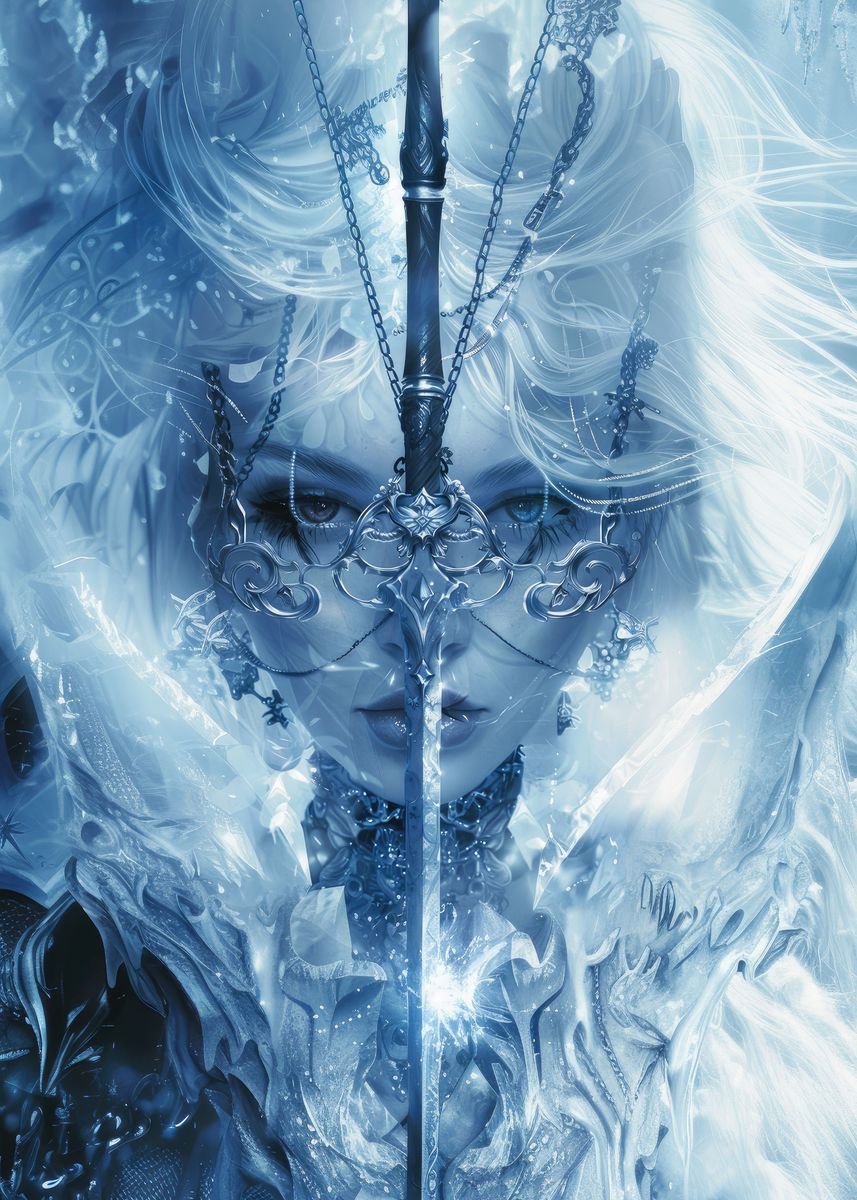 'The White Witch' Poster, picture, metal print, paint by GLITCHED ART ...