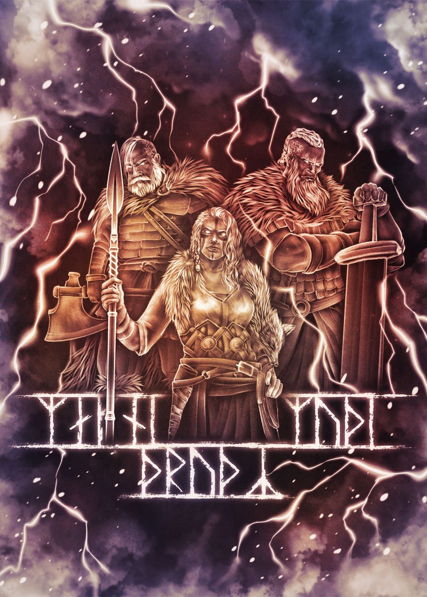 'The Children of Thor' Poster, picture, metal print, paint by Einarrs ...