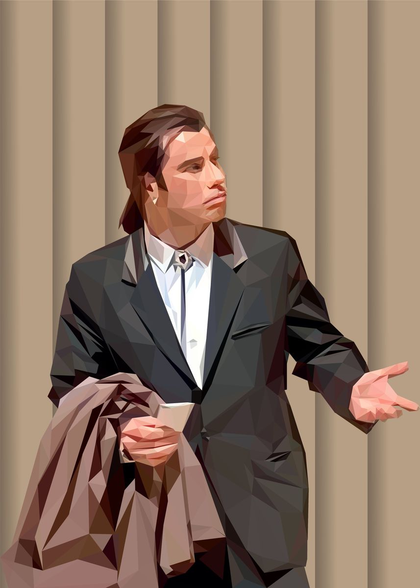 'confusing travolta meme' Poster, picture, metal print, paint by ...