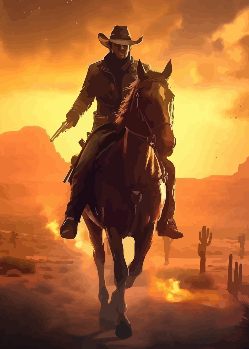 'red dead redemption' Poster, picture, metal print, paint by HSG ...