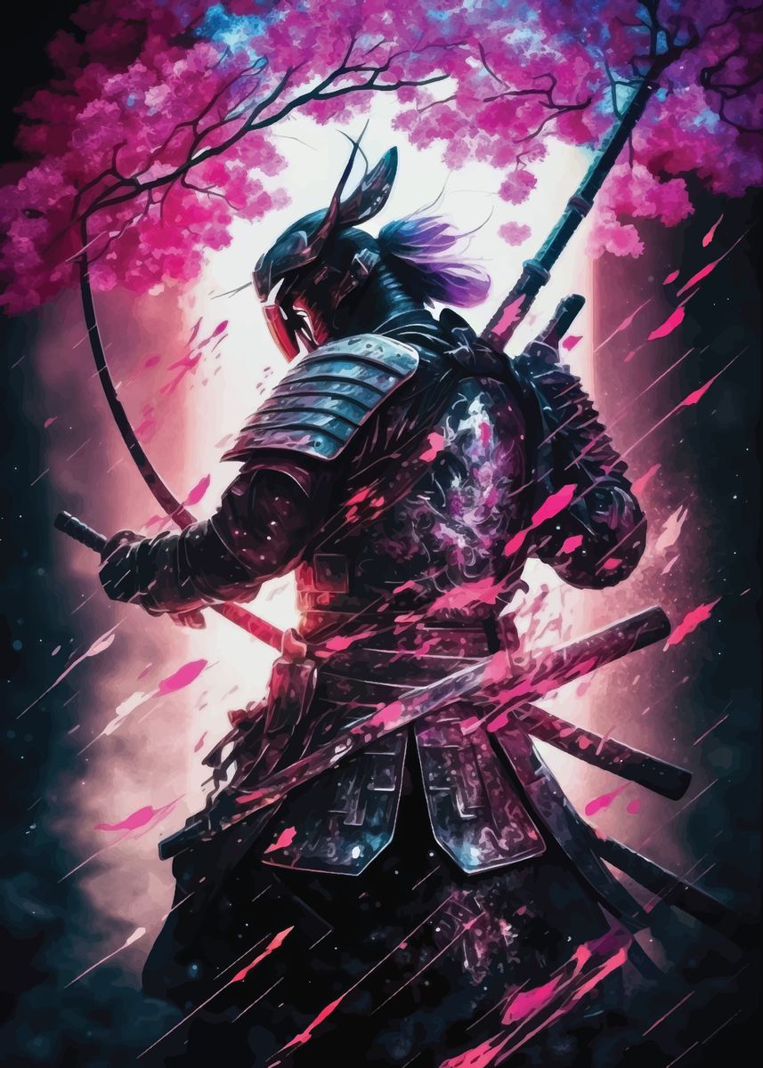 'AESTHETIC SAMURAI ART' Poster, picture, metal print, paint by Kilua ...