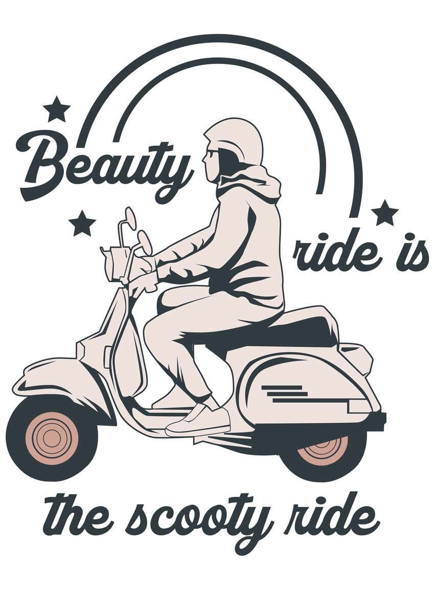 'Beauty Ride' Poster, picture, metal print, paint by Erick Sato | Displate