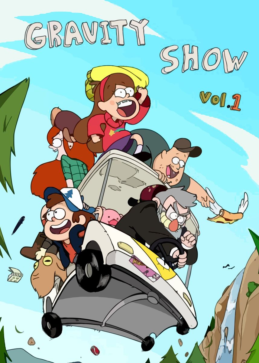 'gravity falls show' Poster, picture, metal print, paint by siagian ...