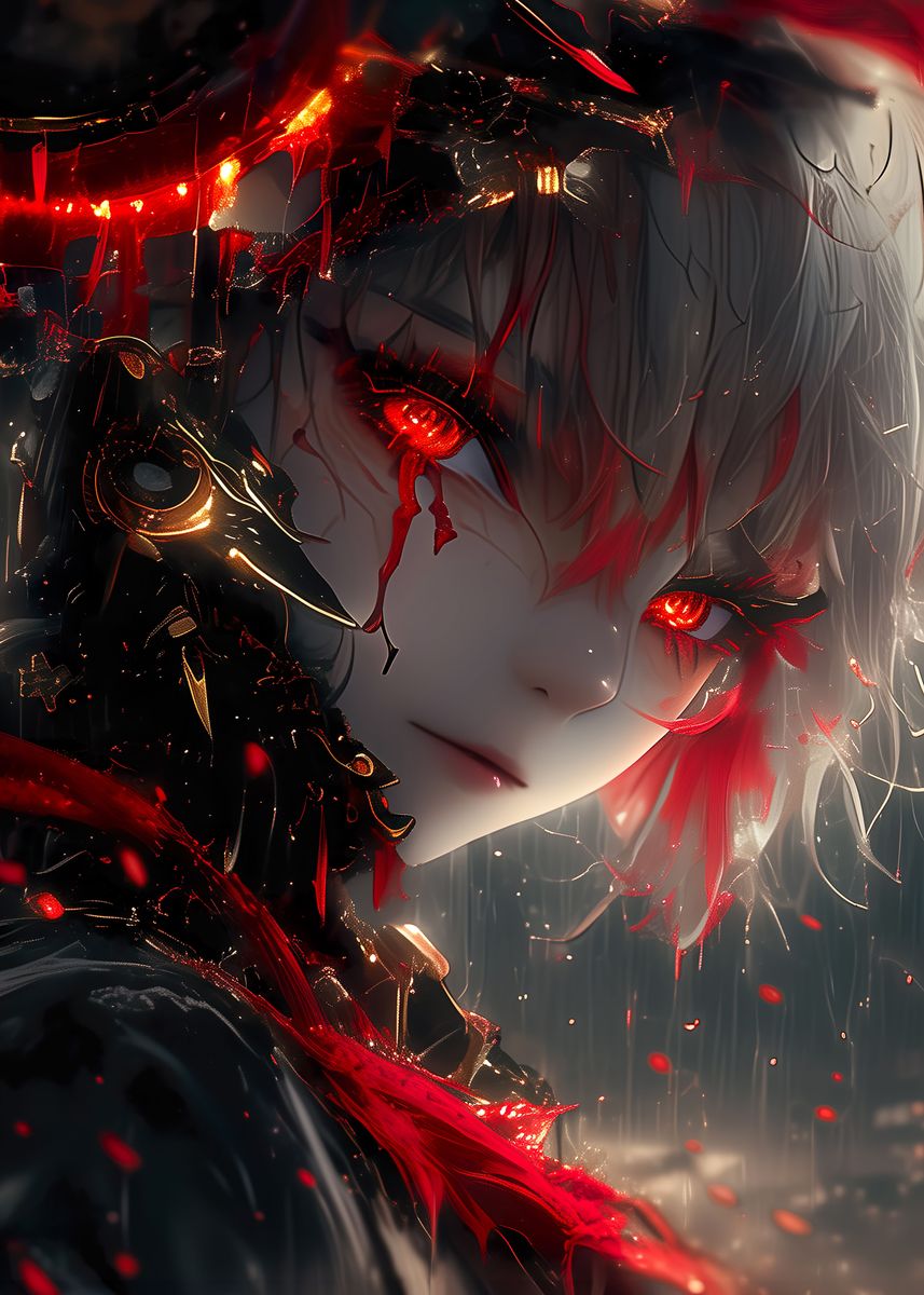 'Deadly Anime Girl' Poster, picture, metal print, paint by ...