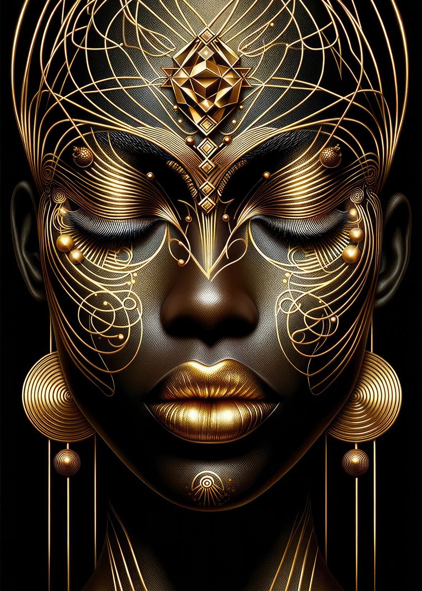 'NBWO African Goddess' Poster, picture, metal print, paint by Markus ...