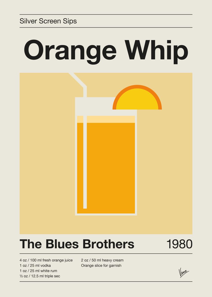 'MY 1980Orange Whip' Poster, picture, metal print, paint by Chungkong ...