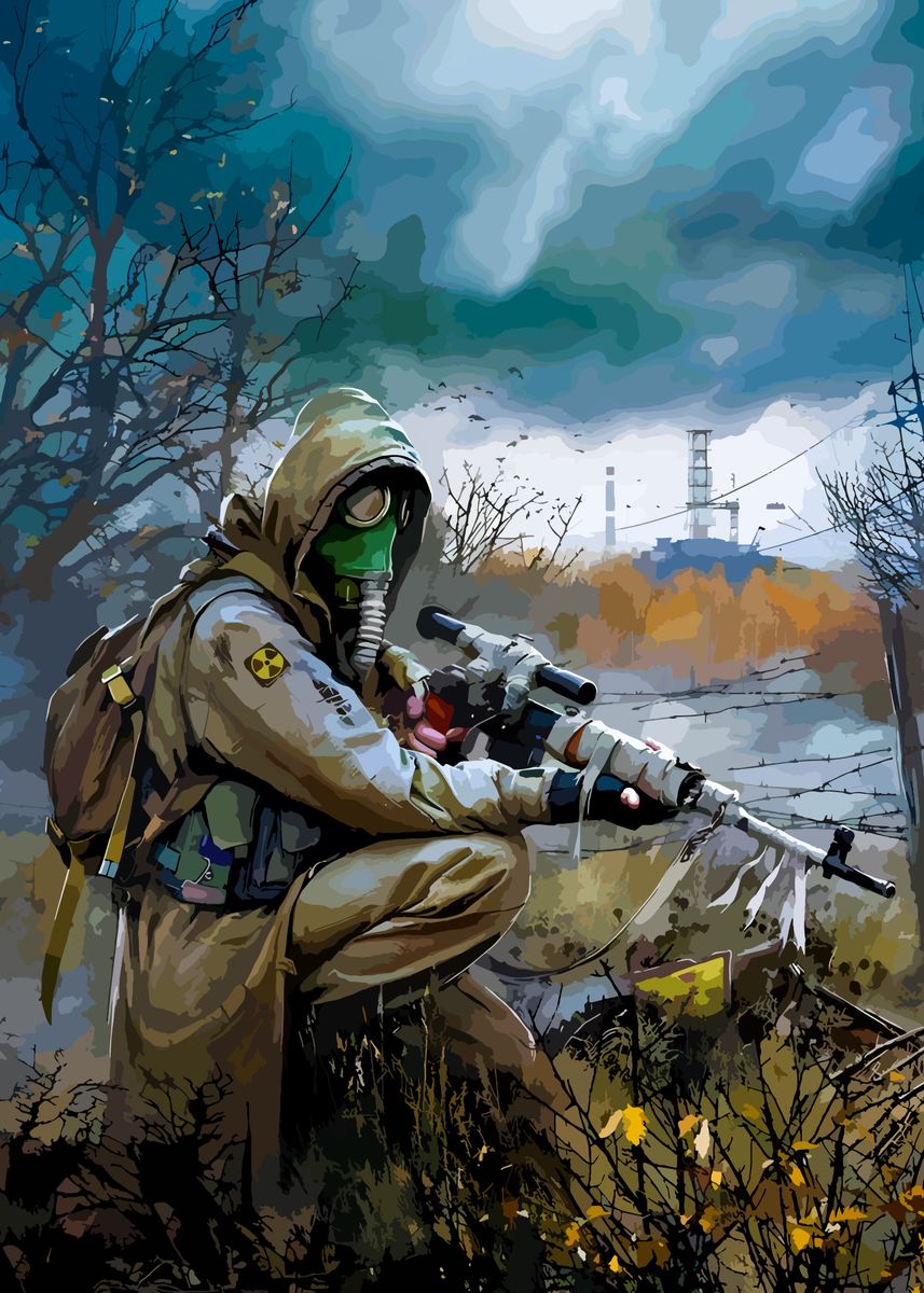 'Stalker game' Poster, picture, metal print, paint by Nevaeh | Displate