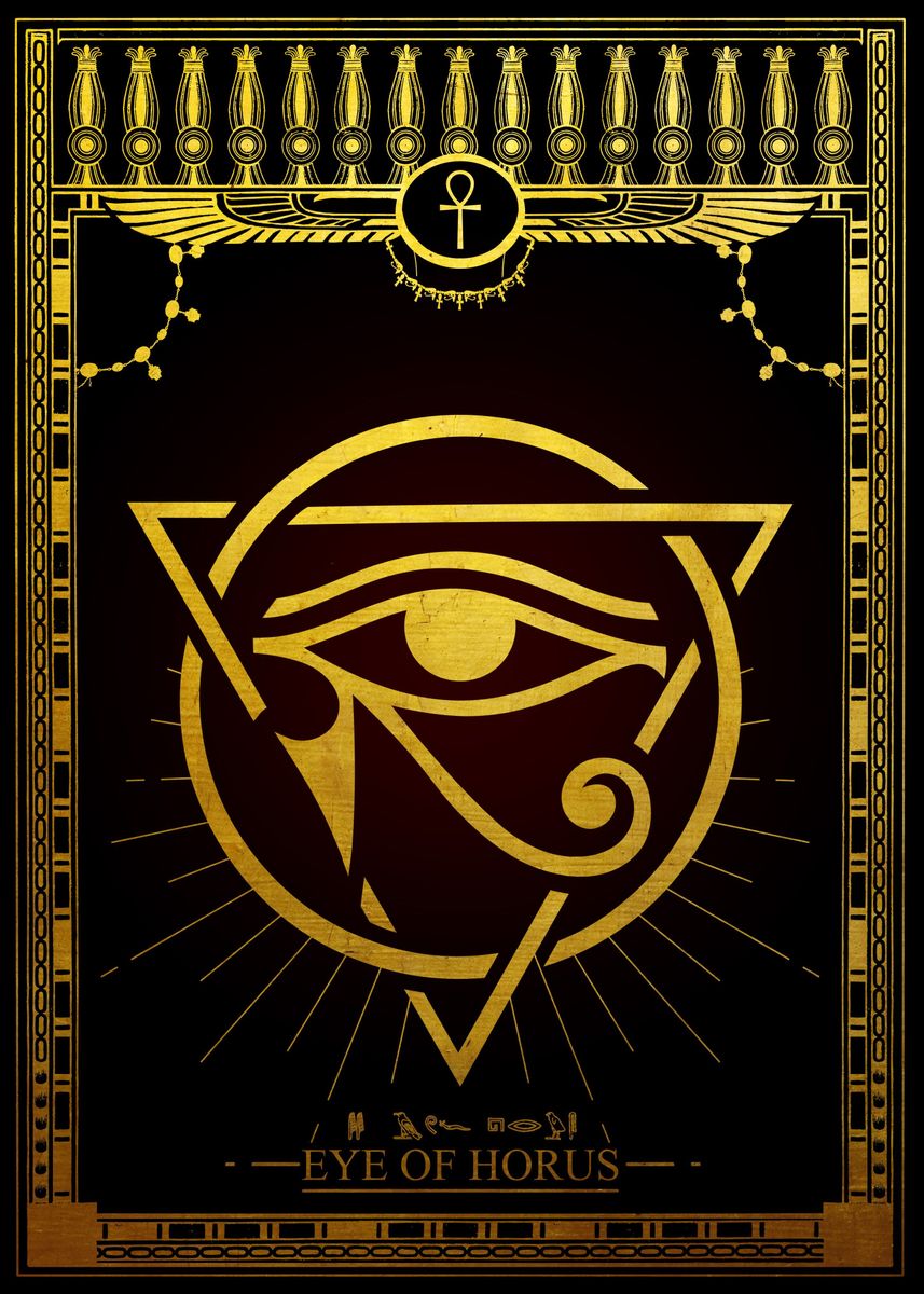 'Eye of Horus' Poster, picture, metal print, paint by Geometrical ...