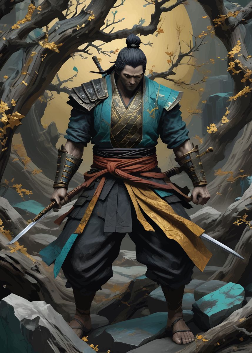 'Samurai Warrior Art' Poster, picture, metal print, paint by ALEX GREZ ...