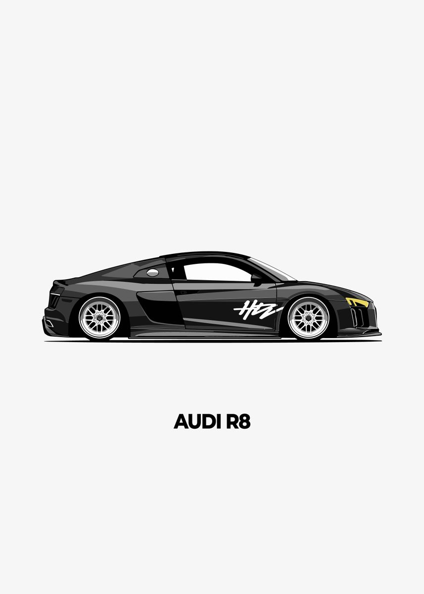 'Audi R8' Poster, picture, metal print, paint by Conceptual Photography ...