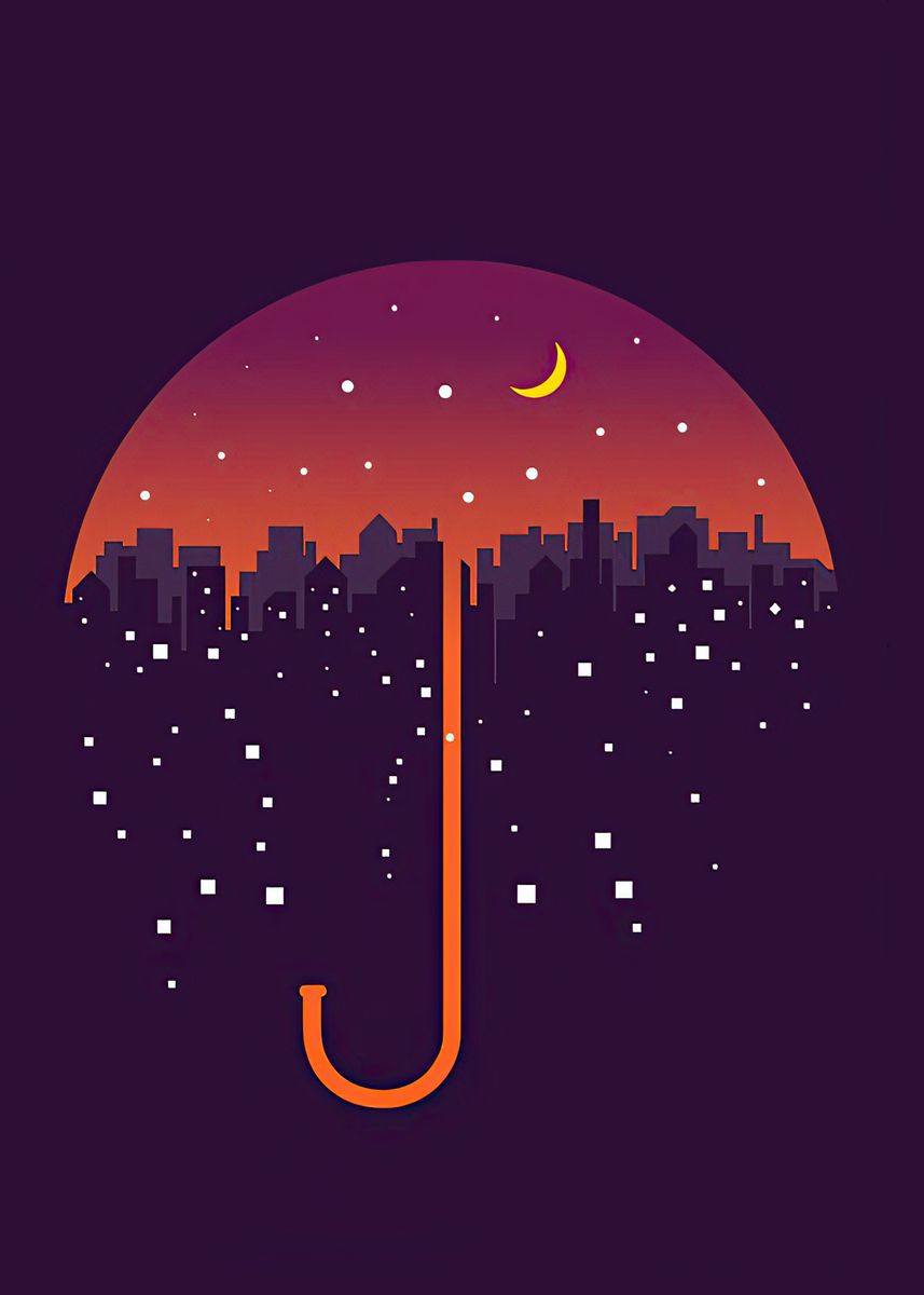 'city night' Poster, picture, metal print, paint by Piper Mathews ...