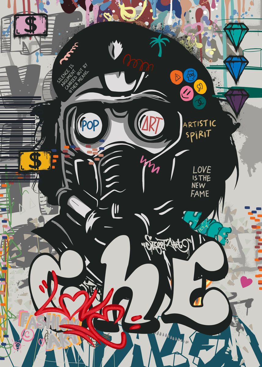 'Revolution che' Poster, picture, metal print, paint by Mild pic | Displate