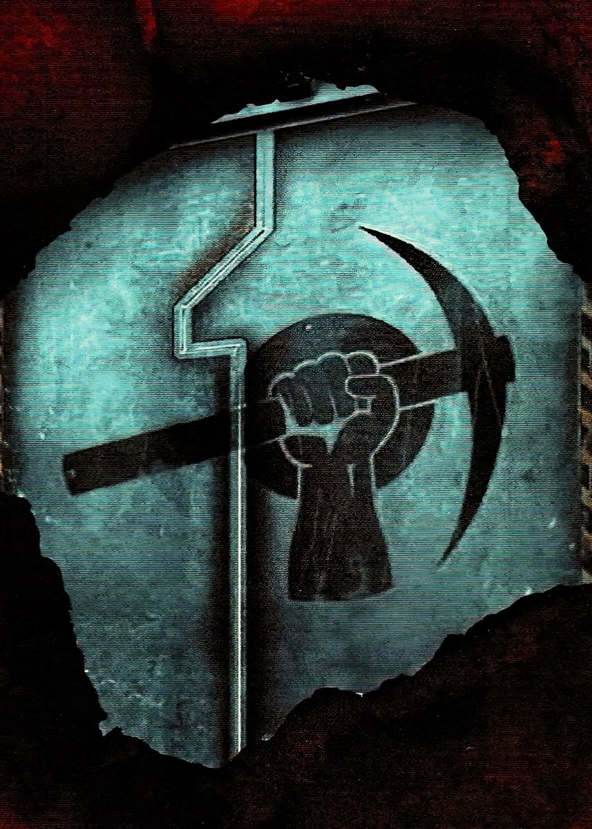 'Red Faction' Poster, picture, metal print, paint by maju makmur | Displate