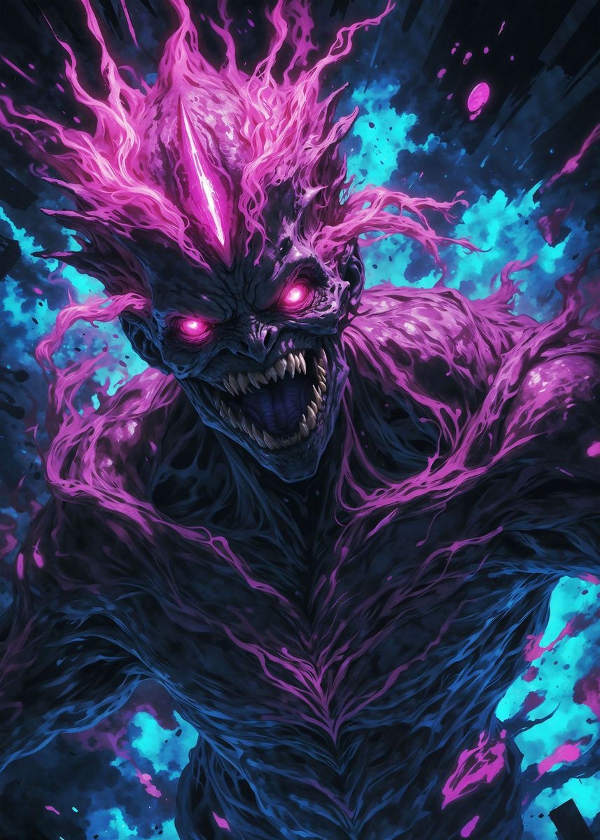 'Unfathomable Terror' Poster, picture, metal print, paint by ...