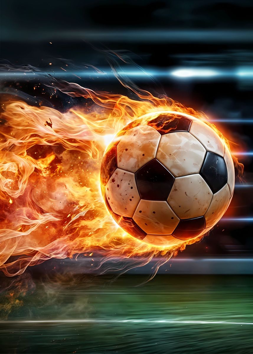 'Fire ball effect' Poster, picture, metal print, paint by Ayen Khusna ...