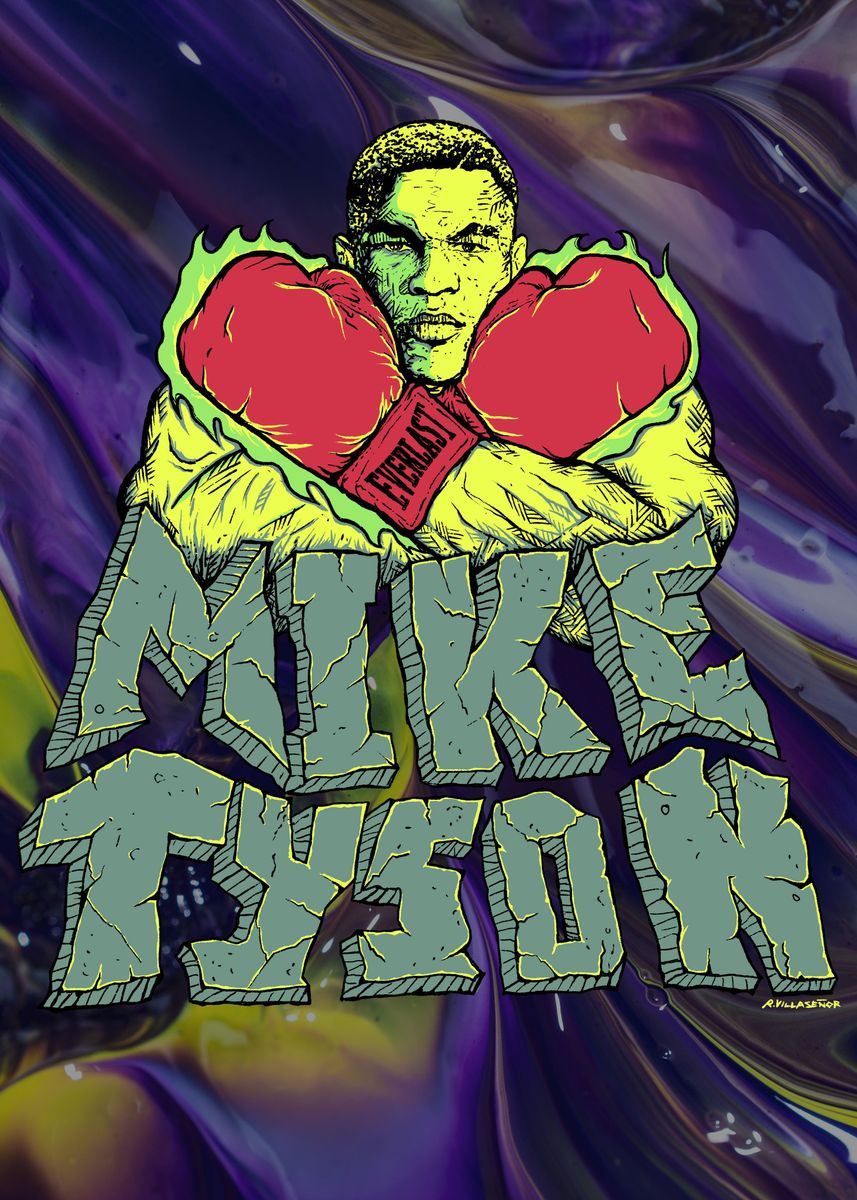 'Dive into the ring of gre' Poster, picture, metal print, paint by ...