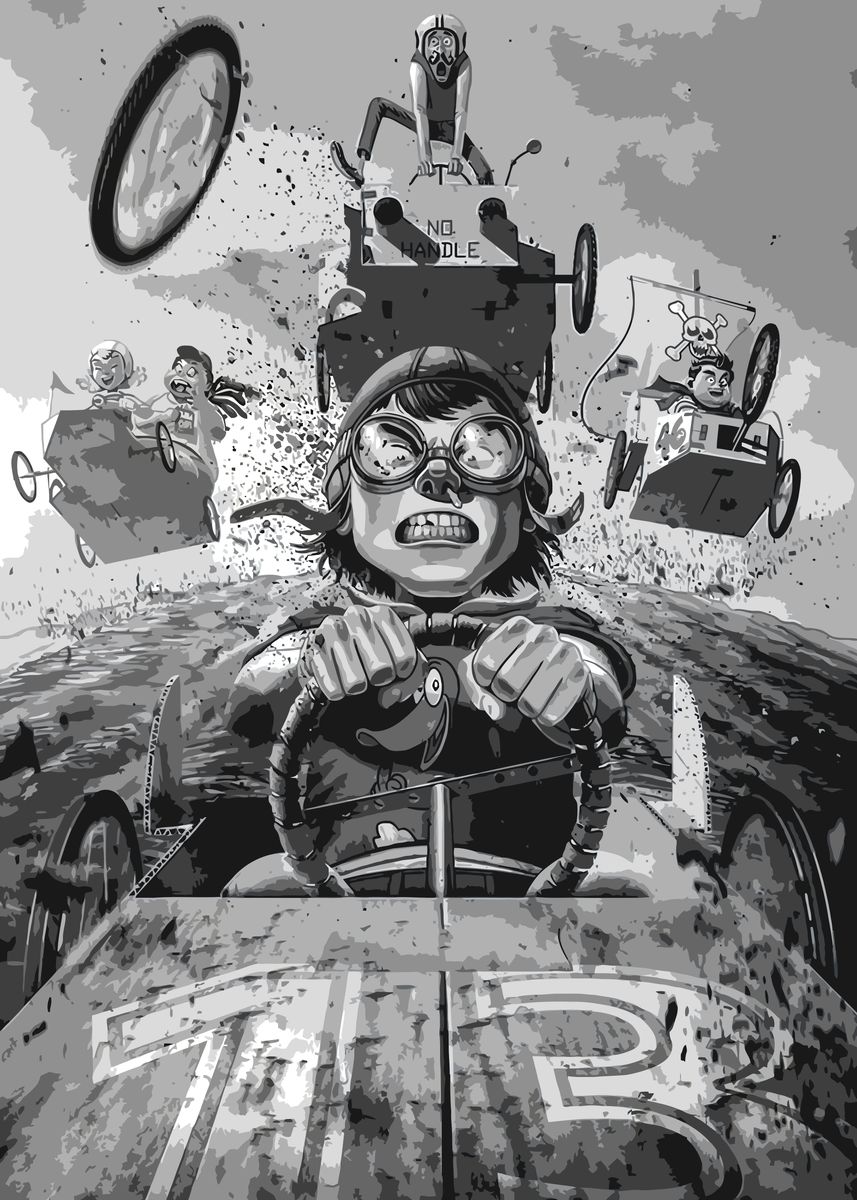 'Cartoons Art' Poster, picture, metal print, paint by ridwan displate ...