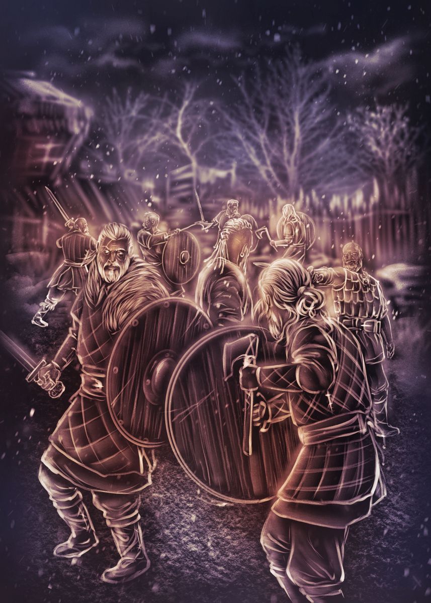 'Training for Ragnarok' Poster, picture, metal print, paint by Einarrs ...