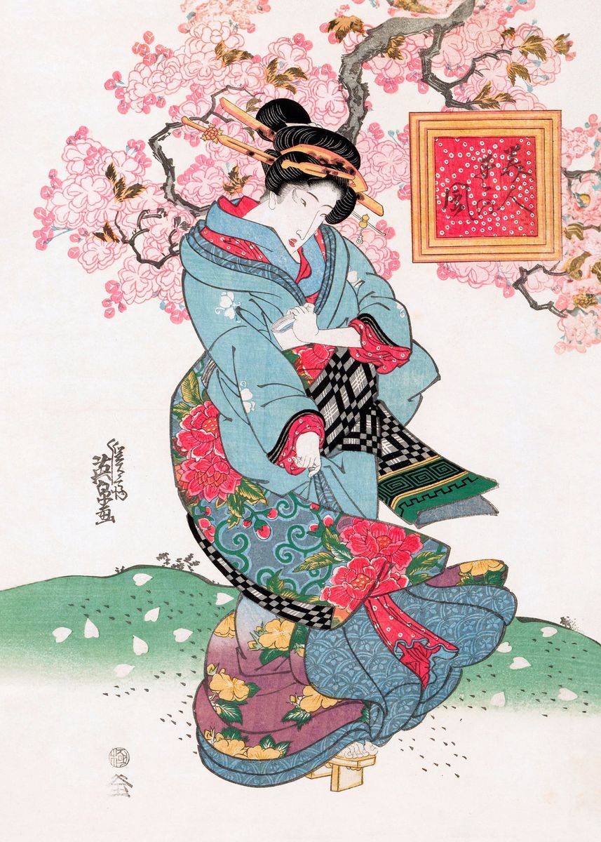 'Japanese woman' Poster, picture, metal print, paint by tony4urban ...