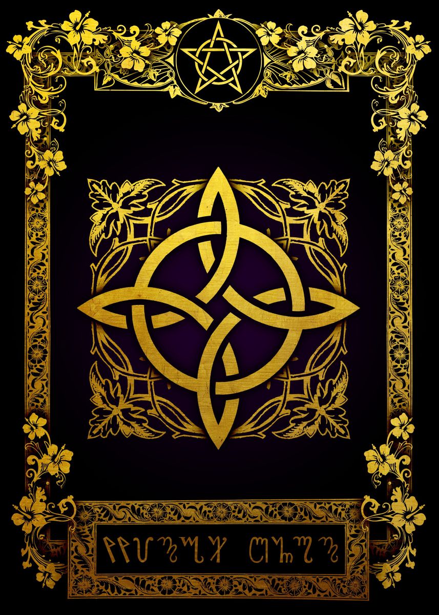 'Witch Knot Wicca' Poster, picture, metal print, paint by Geometrical ...