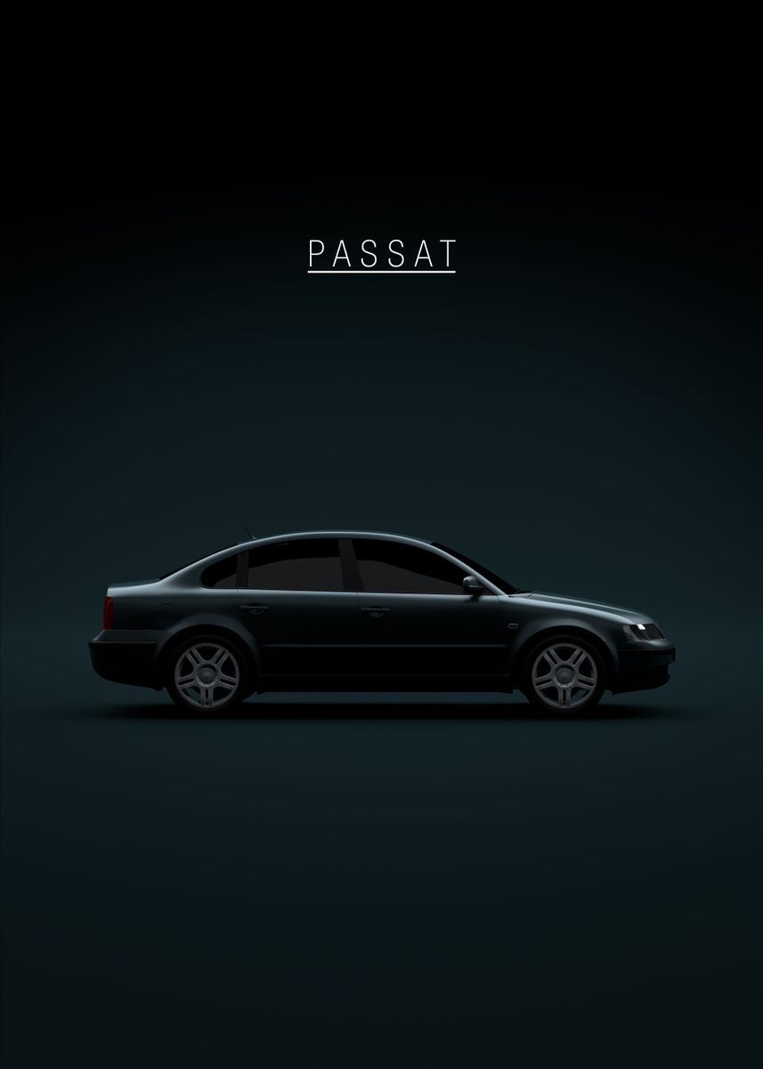 'Volkswagen Passat B5 Sedan' Poster, picture, metal print, paint by 21 ...