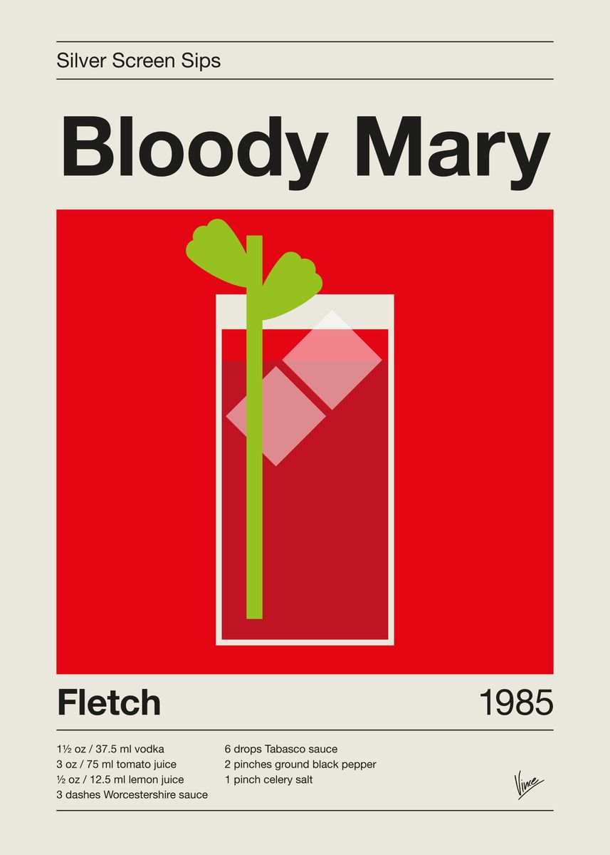 'MY 1985 Bloody Mary' Poster, picture, metal print, paint by Chungkong ...