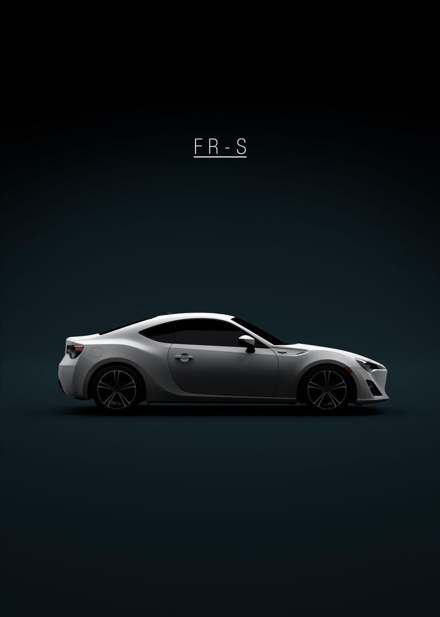 '2013 Scion FRS White ' Poster, picture, metal print, paint by 21 MXM ...