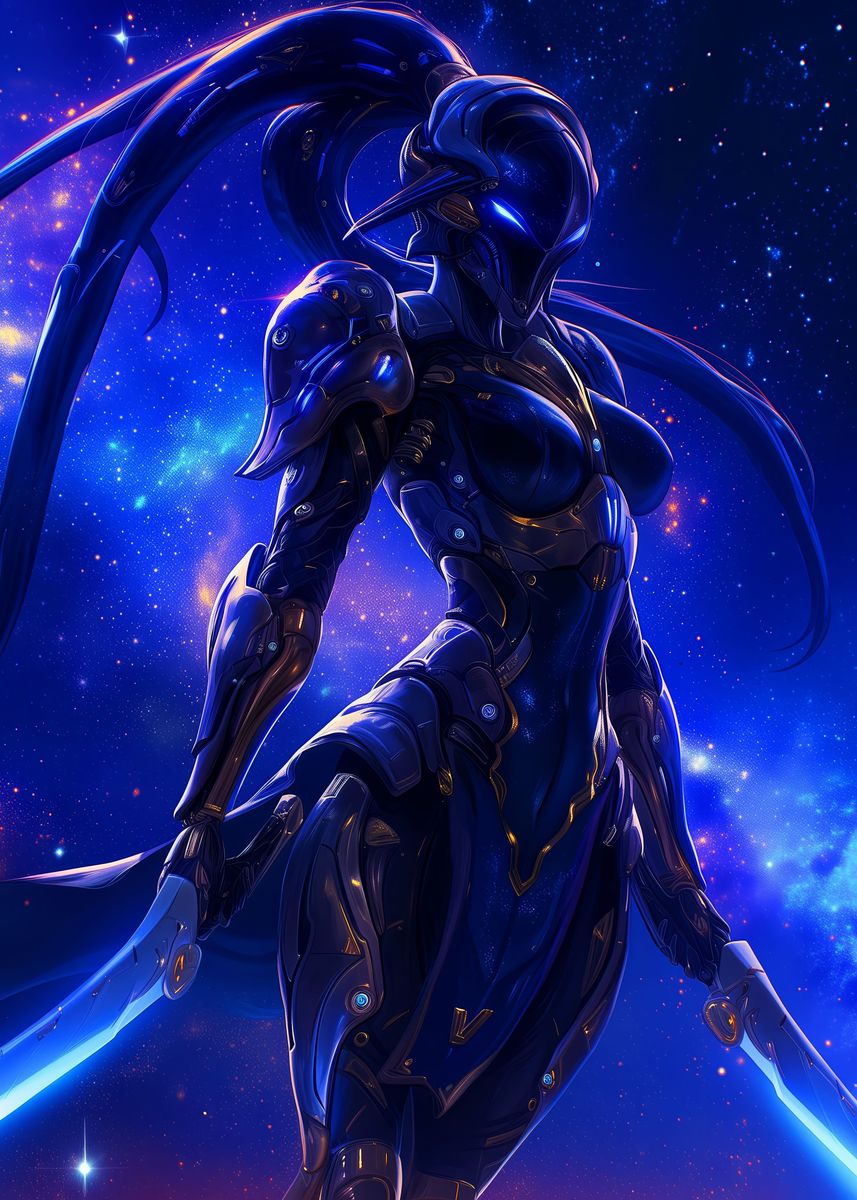 'Sexy Elf Cyberpunk Banshee' Poster, picture, metal print, paint by ...