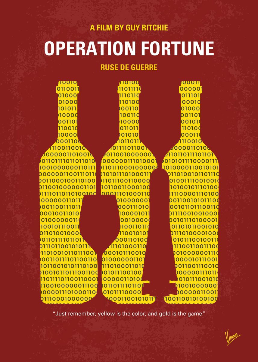 'No1434 Operation Fortune' Poster, picture, metal print, paint by ...