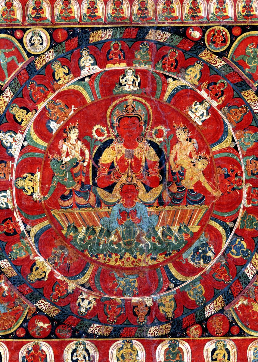 'Mandala of the Sun God' Poster, picture, metal print, paint by ...