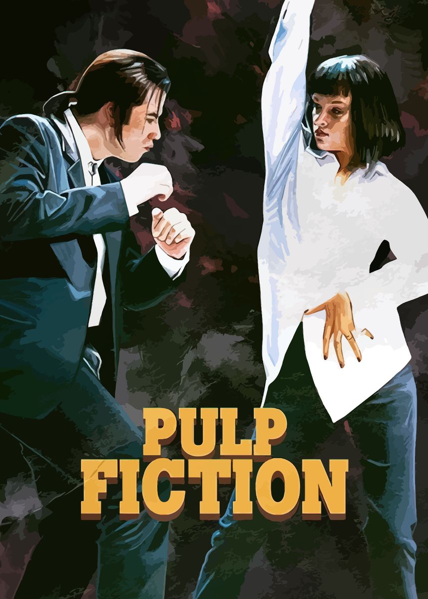 'Pulp Fiction' Poster, picture, metal print, paint by Keps | Displate