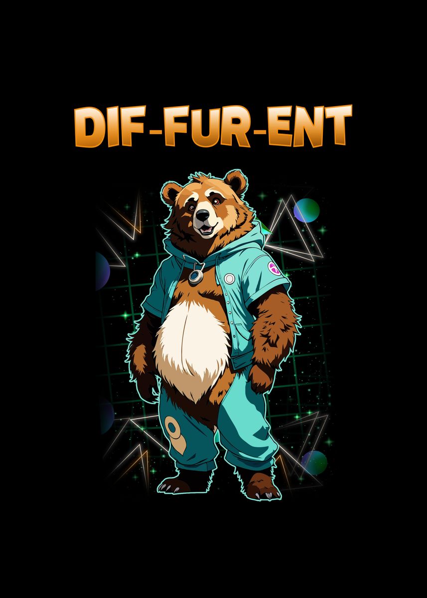 'DifFurEnt I Cute Cosplay' Poster, picture, metal print, paint by ...