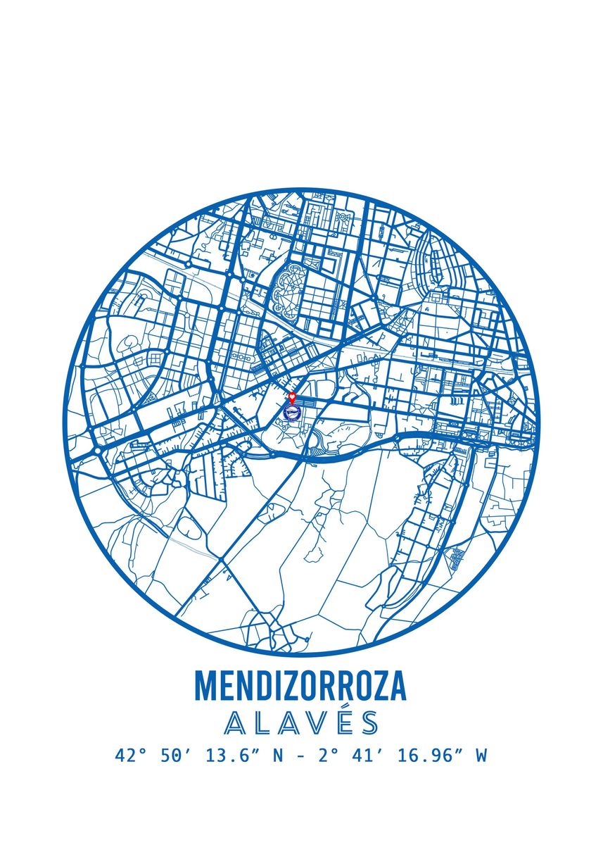 'Alaves' Poster, picture, metal print, paint by ken | Displate