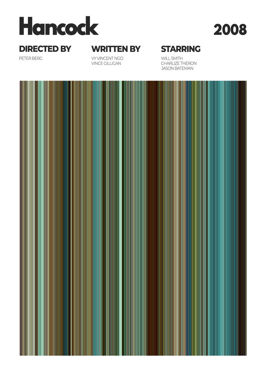 'Hancock Movie Print' Poster, picture, metal print, paint by Conceptual ...