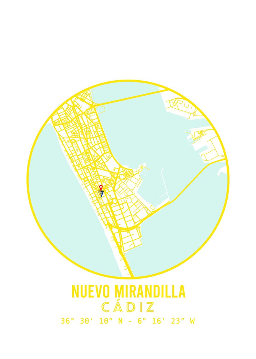 'Cadiz' Poster, picture, metal print, paint by ken | Displate