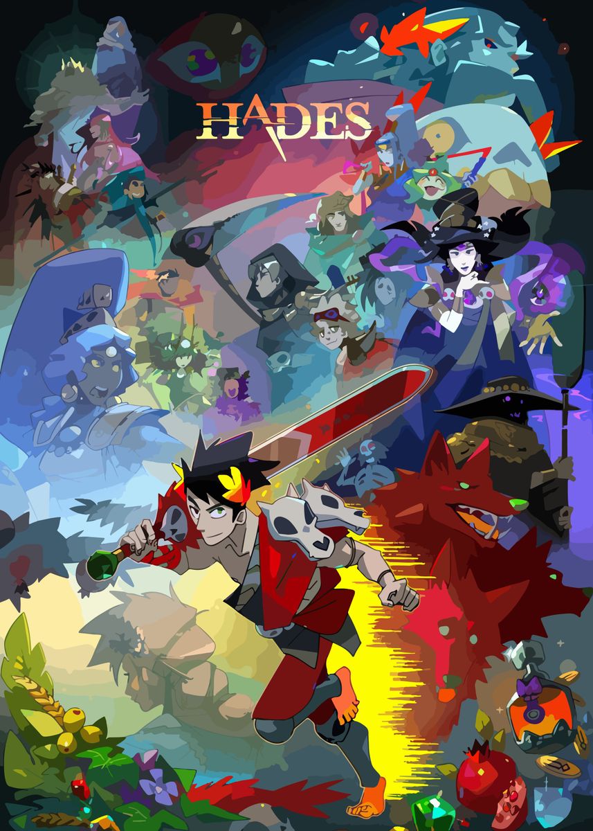 'Hades Game' Poster, picture, metal print, paint by Instinct Studio ...