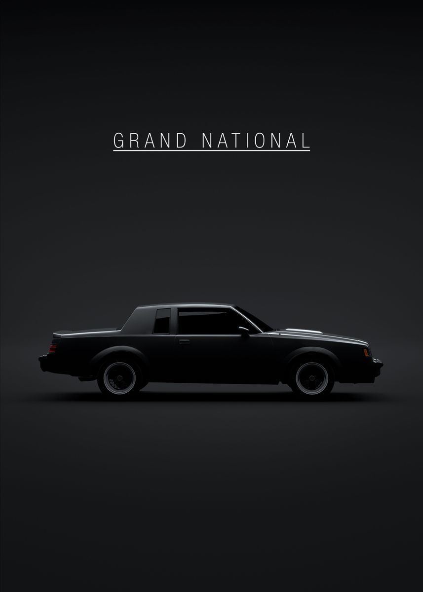 'Buick Regal Grand National' Poster, picture, metal print, paint by 21 ...