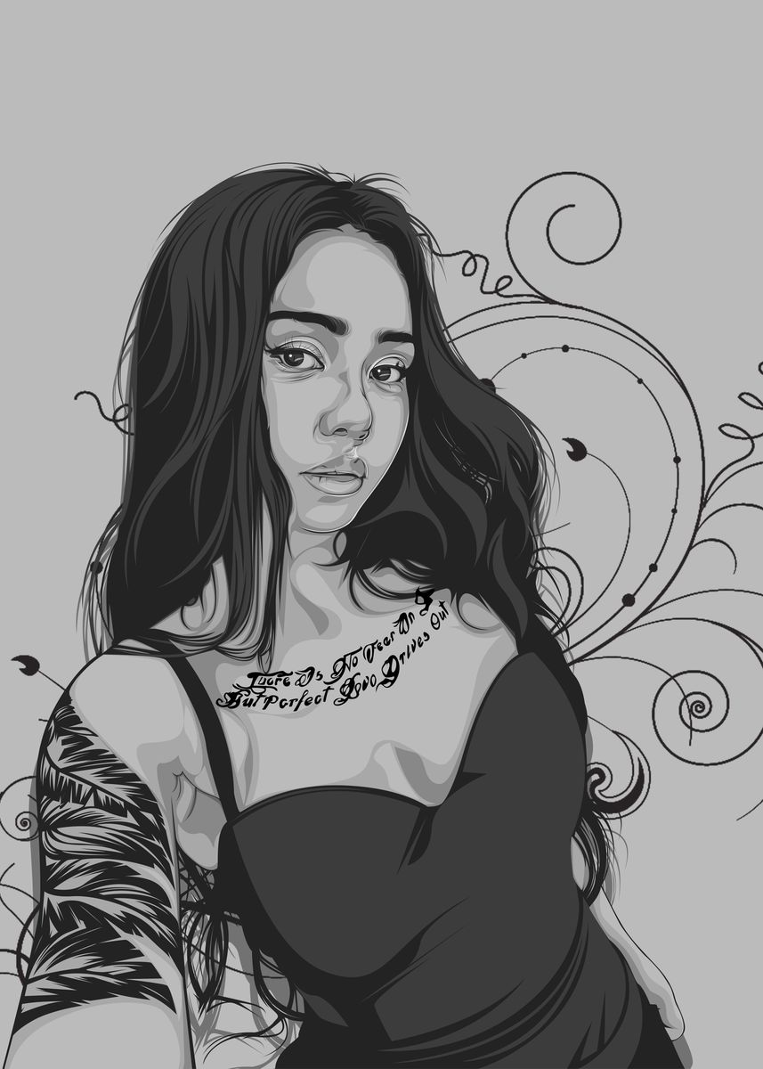 'Bella Poarch' Poster, picture, metal print, paint by Mark Andrew Sabas ...